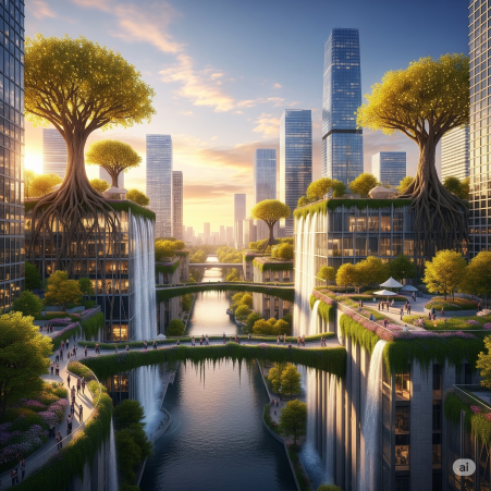 cityscape mural - Interior Design Services