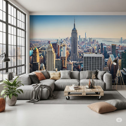 cityscape mural - Interior Design Services