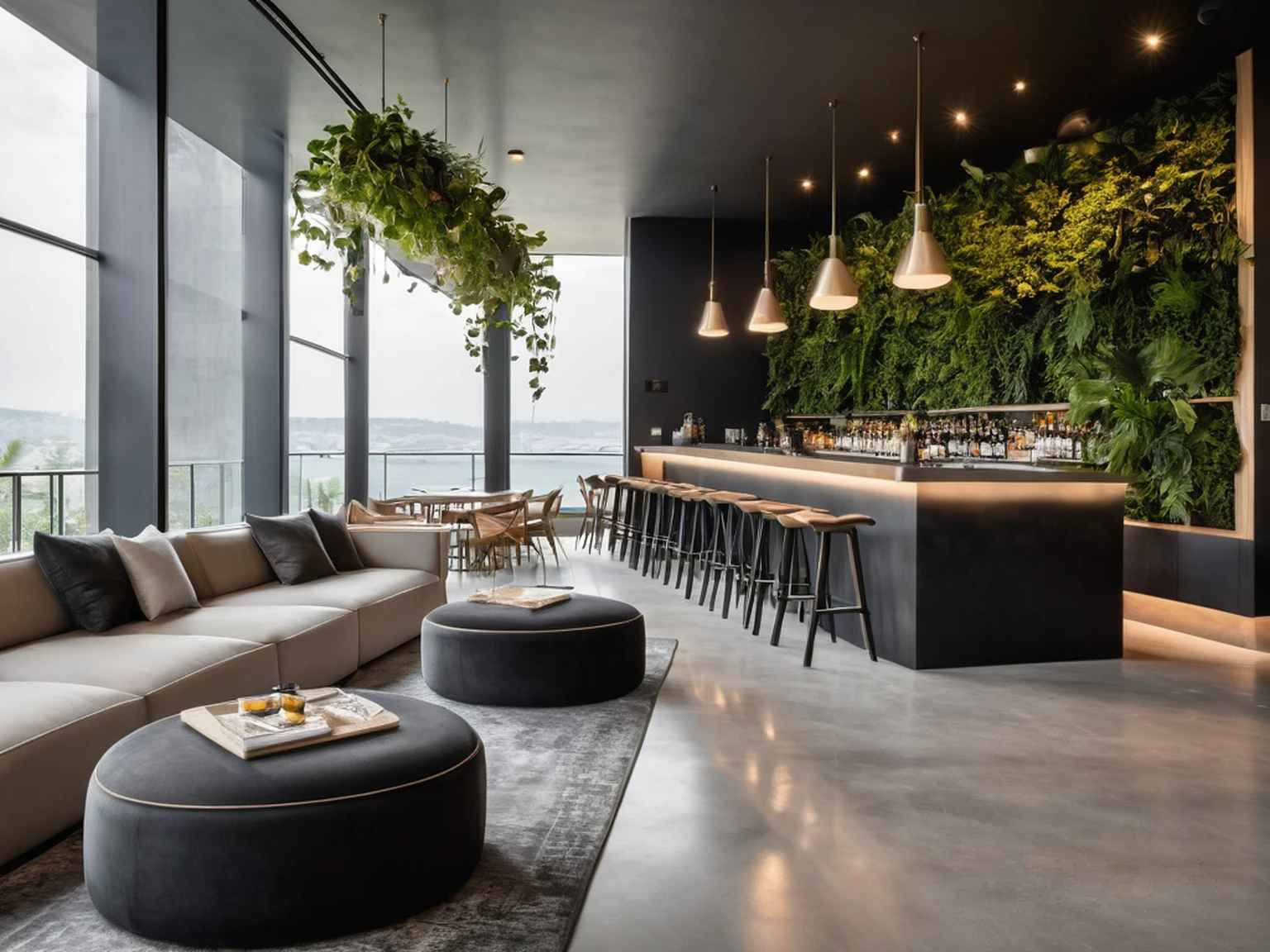 Lounge bar interior design - Interior Design Services