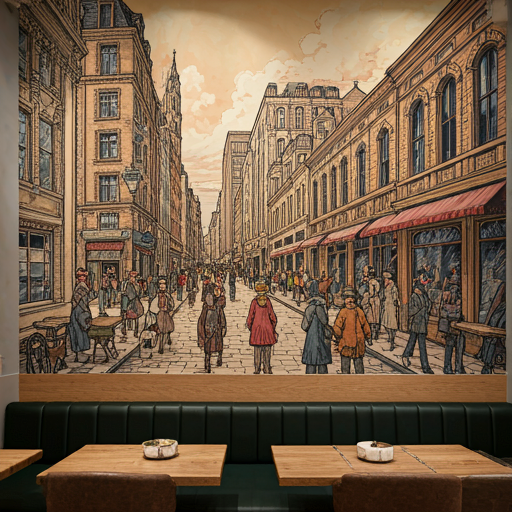 Café murals - Interior Design Services