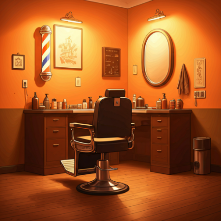 Simple barbershop interior design - Interior Design Services