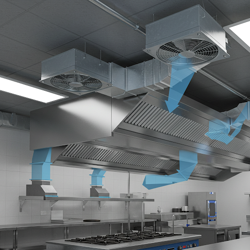 Commercial kitchen ventilation - Interior Design Services