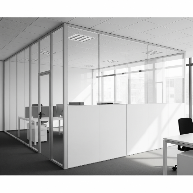 Half wall, half glass - Interior Design Services